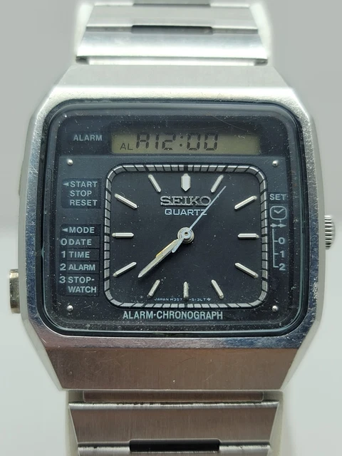 SEIKO H357-505B ANA-DIGI Quartz Alarm Chronograph Vintage Men's watch EUR 171,46 - PicClick IT