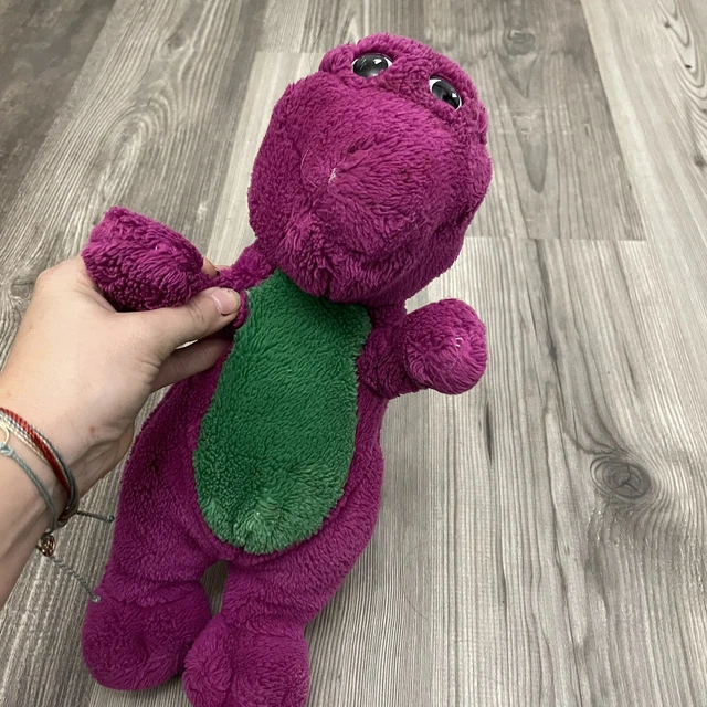 VINTAGE BARNEY PURPLE Dinosaur 13" Plush Stuffed Animal Toy Lyons 1992 ...