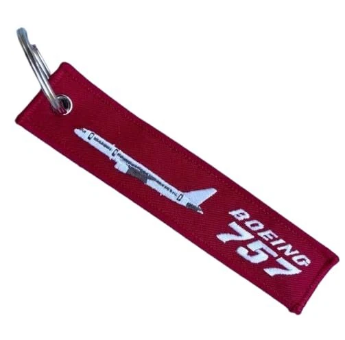 BOEING 757 JUMBO Jet Passenger Model Aircraft Aerospace Key Tag Keytag ...