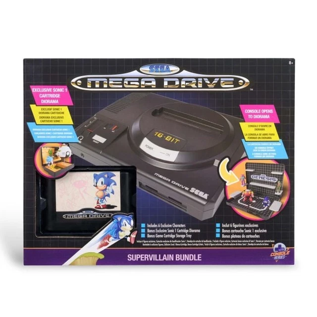 SEGA MEGA DRIVE console opens to Diorama supervillain bundle with Sonic ...