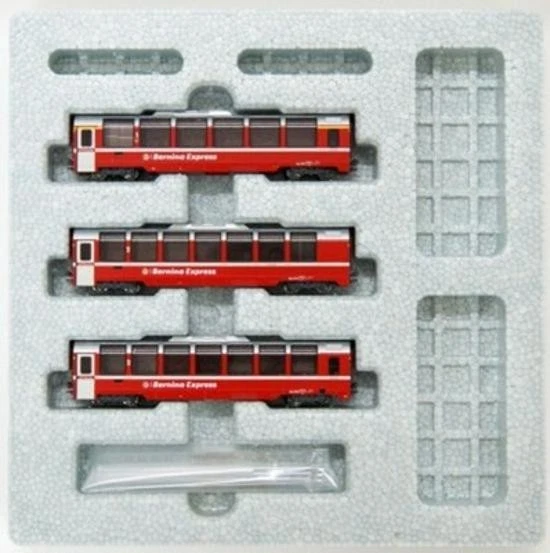 KATO 10-1655 SWISS Rhaetian Railway Bernina Express (New Logo) 3 Cars ...