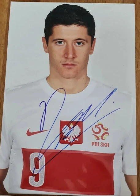 ROBERT LEWANDOWSKI AUTOGRAMM ORGINAL SIGNIERT AUTOGRAPH SIGNED XXL FOTO ...