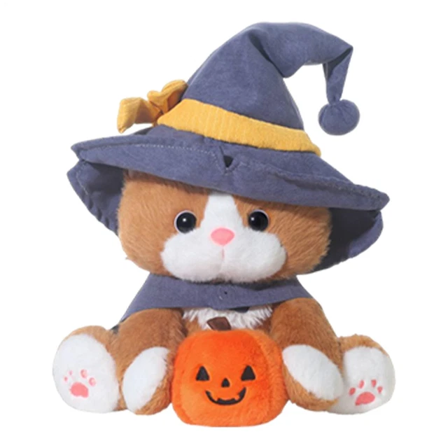 PUMPKIN CAT PLUSH Halloween Stuffed Animals For KidsPlushies Kawaii Cat ...