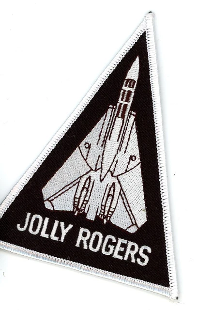 PATCH USN F-14 TOMCAT Vf-103 JOLLY ORGERS TRIANGLE FER SUR PATCH EUR 7 ...
