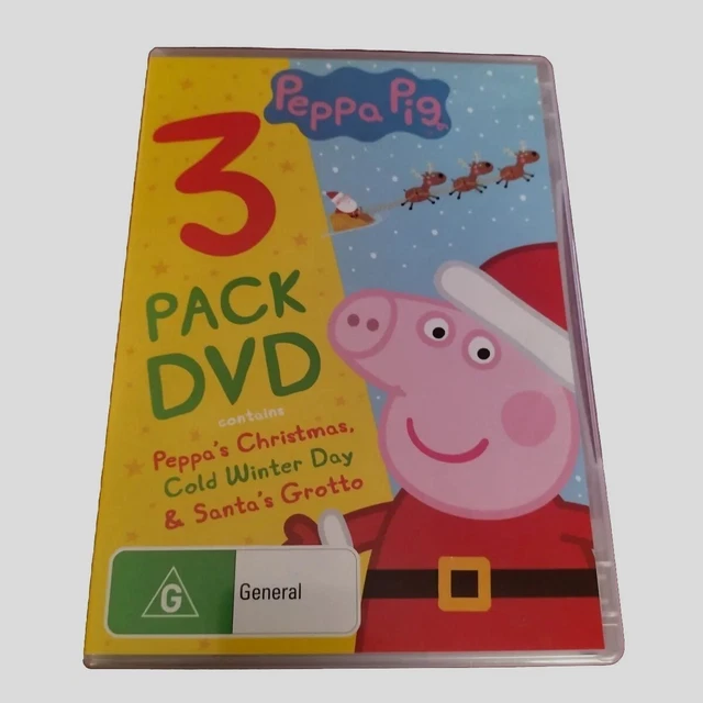 PEPPA PIG 3 Pack DVD Peppa's Christmas, Cold Winter Day & Santa's ...