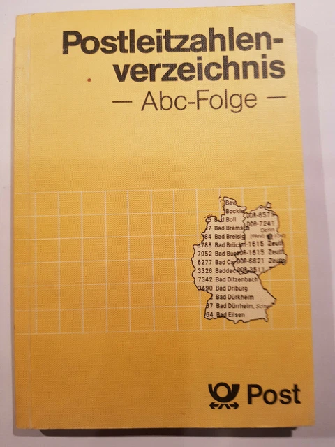POSTLEITZAHLENVERZEICHNIS ABC-FOLGE - Post - 1986 EUR 7,50 - PicClick DE