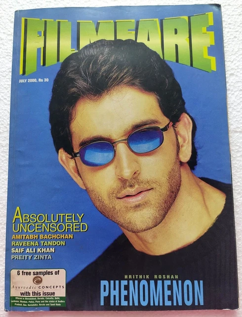 FILMFARE JUL2000 HRITHIK Roshan Preity Zinta Juhi Chawla Arvind Swami ...