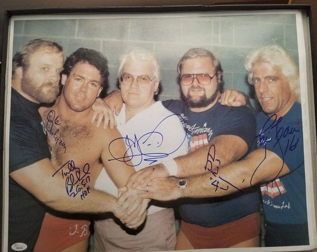 RIC FLAIR ARN Anderson Four Horsemen Nwa Signed Autograph 16X20 Photo ...