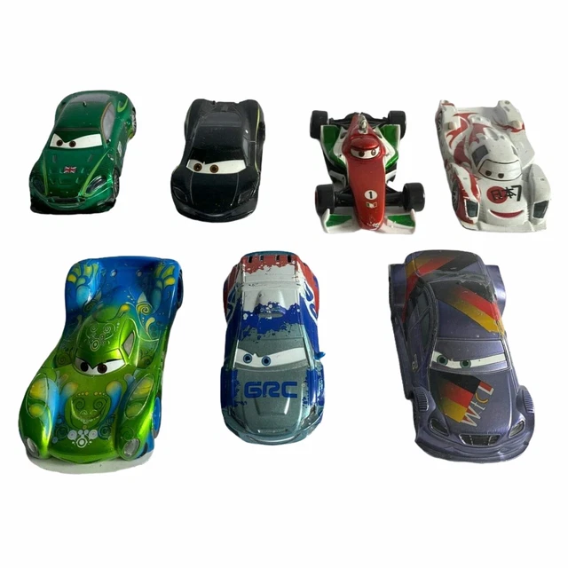 DISNEY PIXAR CARS World Grand Prix Racers Diecast Metal Toy Cars Lot of ...