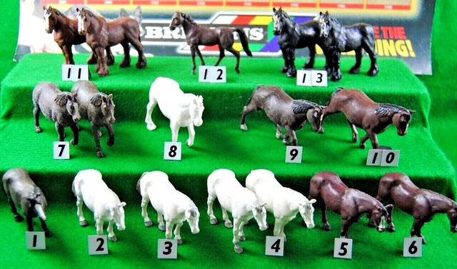 VARIOUS 1:32 BRITAINS FARM FIELD HUNTER PERCHERON SHIRE HORSES Animals ...
