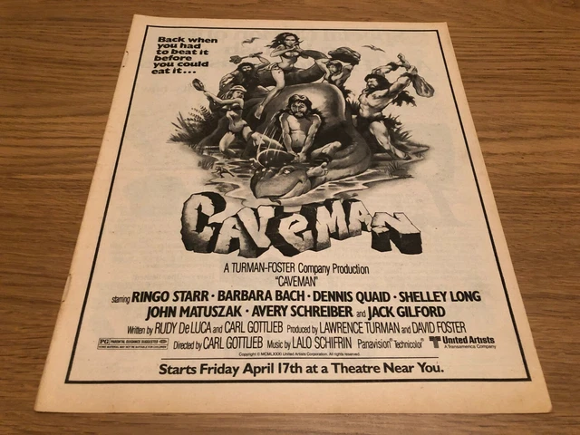 FRAMED MOVIE ADVERT 12X10 Ringo Starr. Shelley Long & Barbara Bach In ...