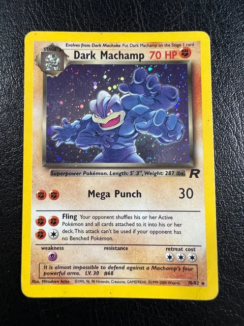 POKEMON WOTC 2000 Team Rocket Dark Machamp seltene HOLO Vintage ...