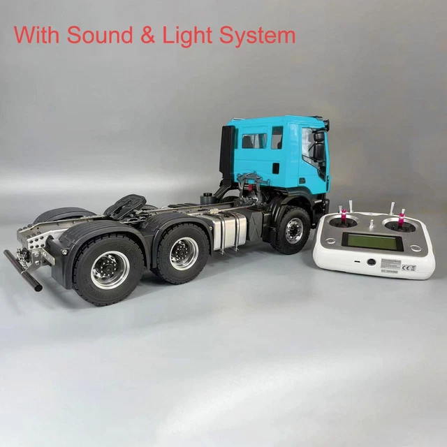 1/14 6X4 RC Tractor Truck Metal Chassis Remote Control Car 2 Speed ...