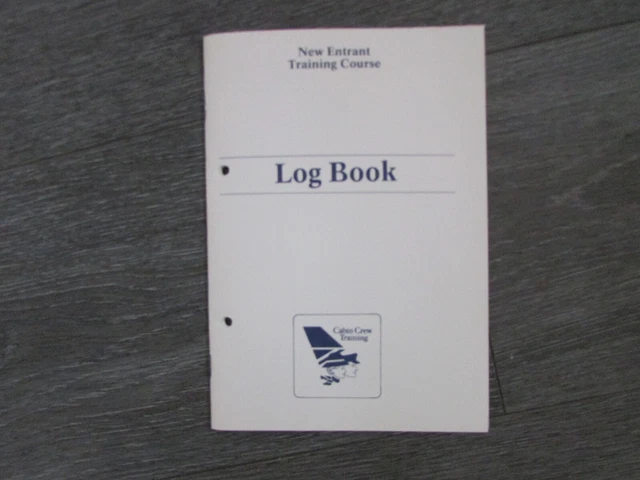 BRITISH AIRWAYS CABIN Crew New Entrant Training Course Log Book from ...