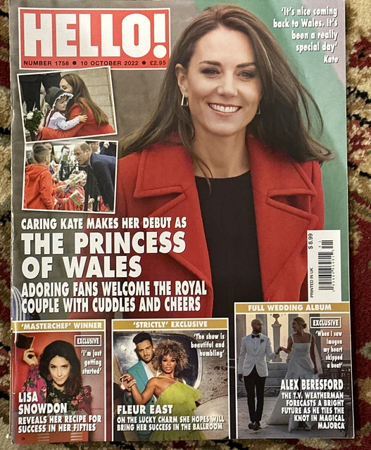 HELLO! MAGAZINE, KATE Middleton, William, Lisa Snowdon, Fleur East, 10. ...