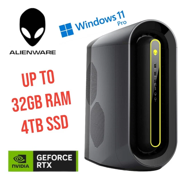GAMING!! ALIENWARE AURORA R10 Ryzen 5 5600X 32GB RAM 1TB SSD RTX 3060 ...