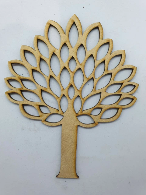 MDF FAMILY TREE Laser Cut Wooden Craft Blank Wedding Tree 7 EUR 3,55 ...