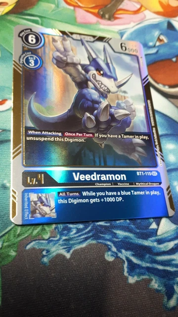 2020 DIGIMON TCG English Veedramon SEC BT1-115 from BT1-BT03. VLP $44. ...