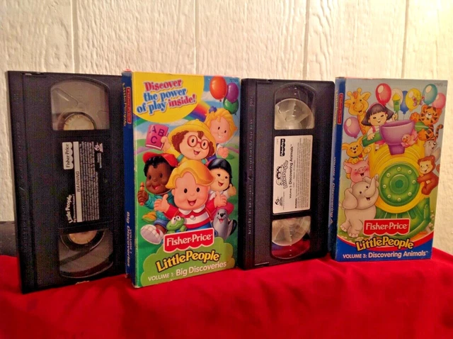FISHER-PRICE LITTLE PEOPLE VHS Lot Non Rentals Big Discoveries & Animal ...