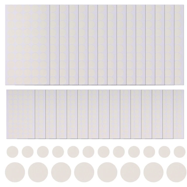 200 PCS ROUND Adhesive Tape Transparent Double-sided Clear Stickers $14 ...