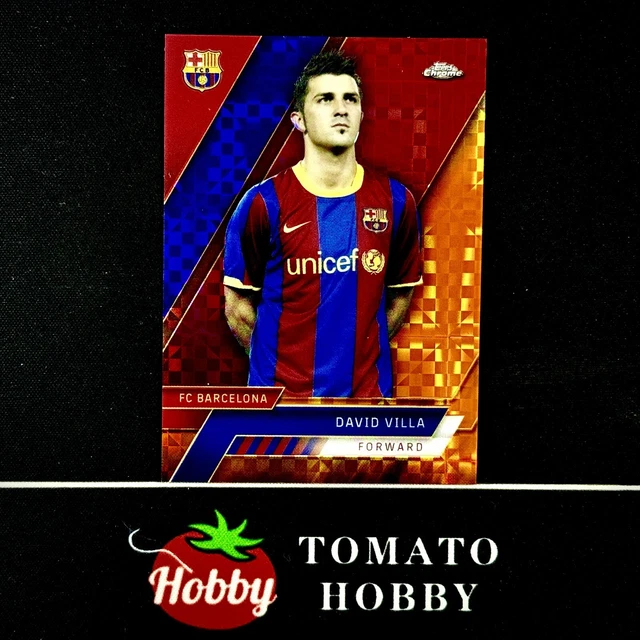 TOPPS CHROME FC Barcelona Team Lot 2022-23 David Villa /25 Orange X ...