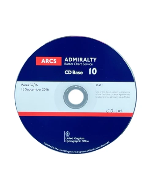 ADMIRALTY ARCS CD Base 10 Raster Chart Digital Official Maritime 37/16 ...