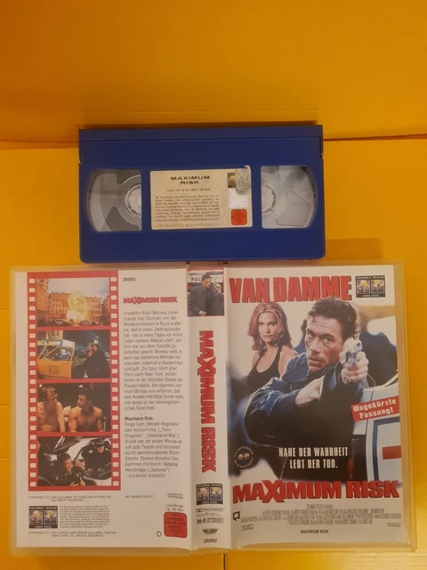 VHS (1)MAXIMUM RISK mit Jean-Claude Van Damme / Ringo Lam - UNCUT FSK18 ...