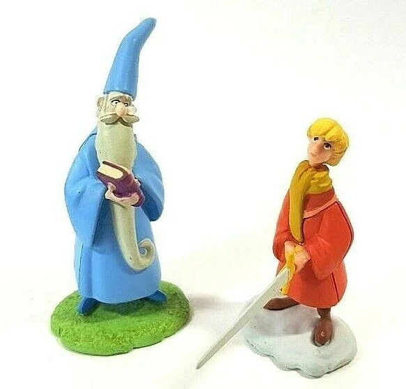 DISNEY TOMY CHOCO Egg The Sword in the Stone Arthur Merlin Mini Figure ...