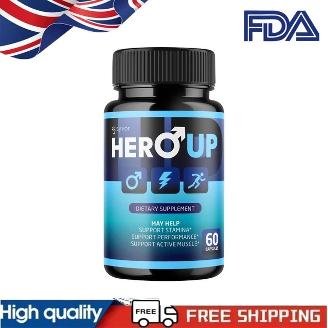 HERO UP FOR Men Advanced Max Formula Vitamin Supplement 60 Capsules ...
