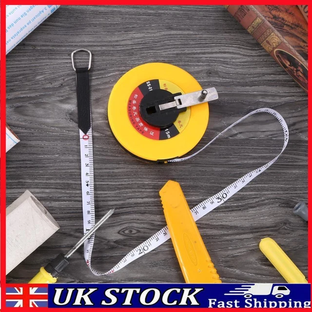 FIBERGLASS TAPE MEASURE Building Surveying Distance Measuring Meter ...