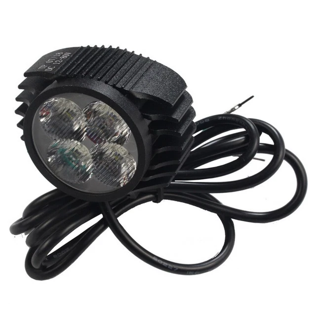 PHARE DE VÉLO électrique pratique 36V 48V 4 lumières étanche avec corne EUR 22,21 - PicClick FR