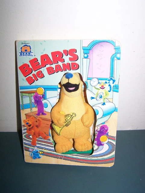 BEAR IN THE Big Blue House Bears Big Band Book W/Attached Bear Plush £ ...