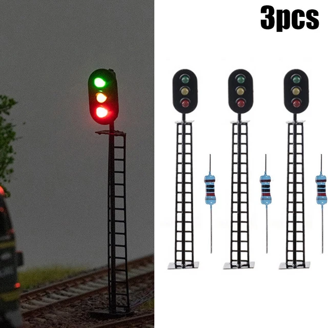 TRANSPORT MODEL RAILWAY Signal Light Set Steel Column Model Top Sale ...