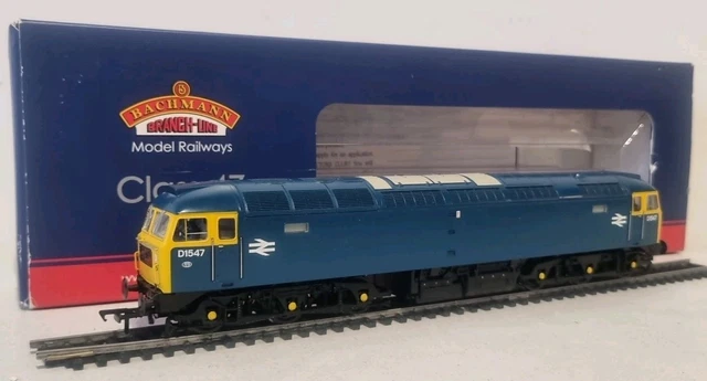 WORKING BACHMANN OO 32-805 Class 47/0 D1547 BR Blue Diesel Loco w ...