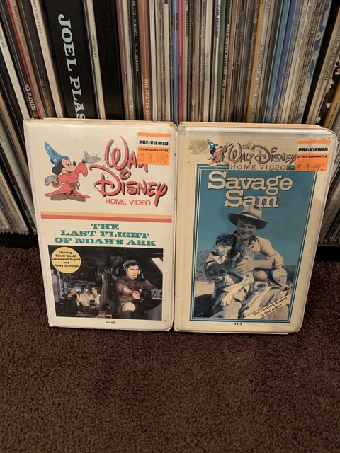 WALT DISNEY HOME Video Lot VHS The Last Flight Of Noah’s Ark Savage Sam ...