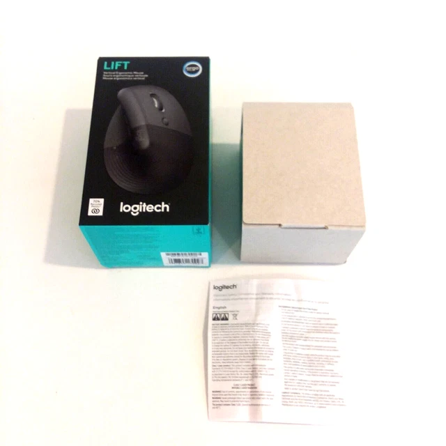 LOGITECH LIFT VERTICAL Ergonomic Wireless Mouse Graphite Black 910 ...