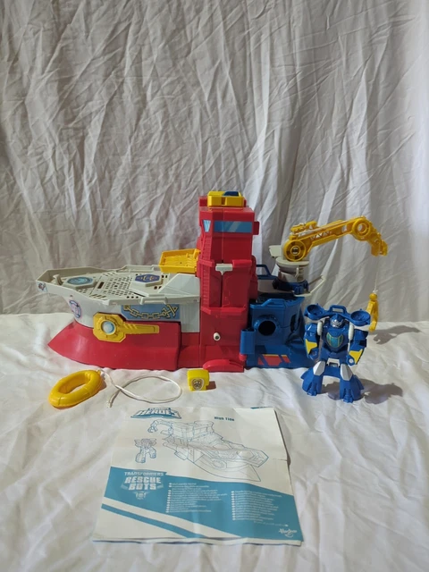 TRANSFORMERS RESCUE BOTS High Tide Rescue Rig Playset RARE ...