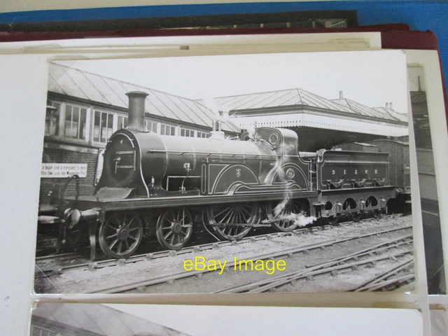RAILWAY PHOTO SE&CR 4-4-0 No 60 Steam Engine at East Croydon Station ...
