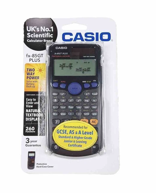 CASIO FX-85GT PLUS Scientific Calculator - Black £17.85 - PicClick UK