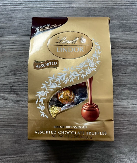 LINDT LINDOR ASSORTED chocolate truffles 15.2 Ounces (5 Flavors) £10.76 ...