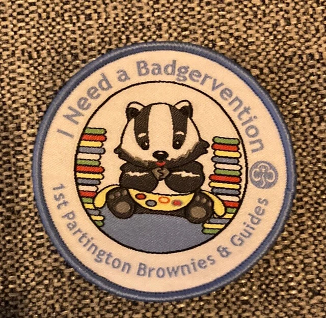 GIRL GUIDING I Need A Badgervention Badge Badger! £5.00 - PicClick UK