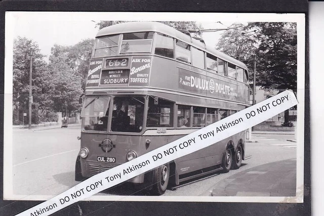 LONDON TRANSPORT - C2 Type Trolley Bus No. 280 On Route 662 - Photo ...