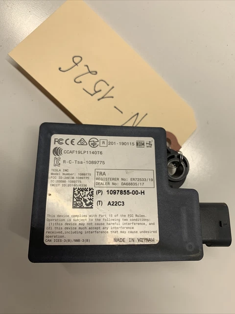 TESLA MODEL 3 Rear Bumper Body Control Module Unit Oem 2017 - 2022 $54. ...