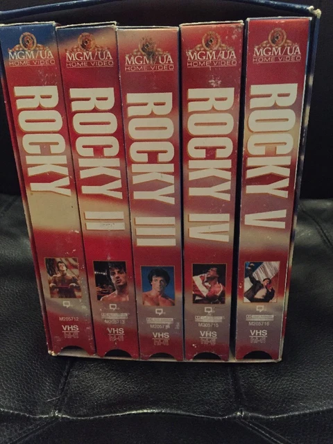 ROCKY ANTHOLOGY 5 VHS Tape Box Set I-V 20th Anniversary S. Stallone ...