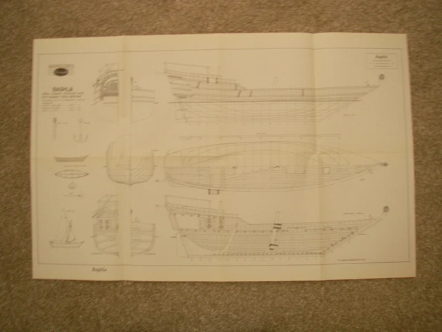 MODELLERS DRAUGHT PLAN of Baghla + Model Shipwright magazine 99 March ...