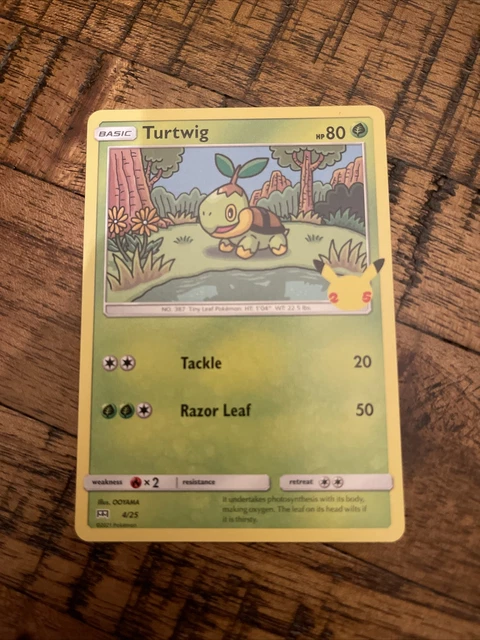 2021 MCDONALD S POKEMON 25th Anniversary Card Turtwig 4 25 In Hand 2021-mcdonald-s-pokemon-25th-anniversary-card-turtwig-4-25-in-hand