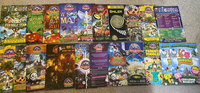 ALTON TOWERS MAP Bundle Large Bundle of Resort Maps, Theme Park Guide ...