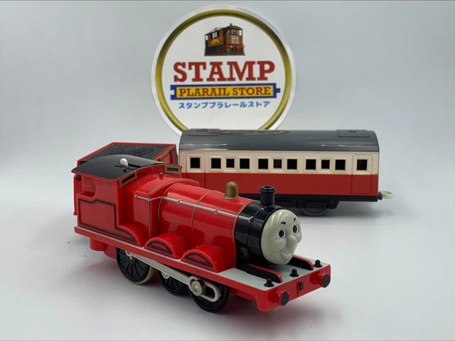 TOMY TRACKMASTER PLARAIL James the Red Engine W/ The Red Express EUR 46 ...