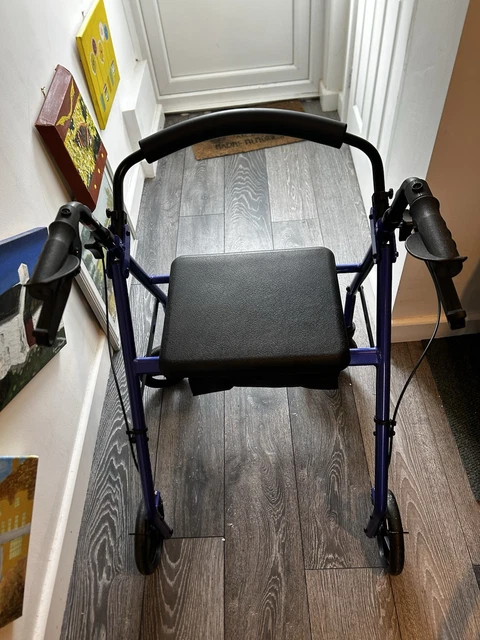 DAYS 4 WHEELED Mobility Walker Rollator Walking Aid,Seat, and Storage ...