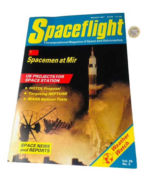 MAGAZINE SPACEFLIGHT SPACE Flight Mag March 1987 Vintage ra £10.12 ...
